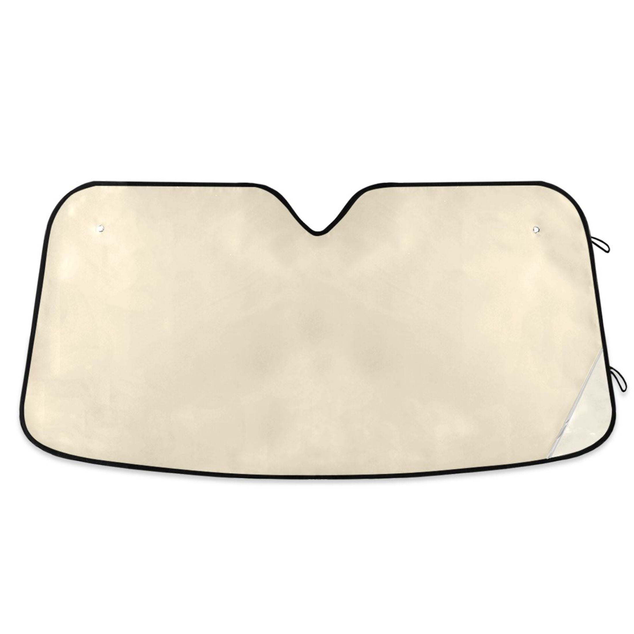 Cream Car Windshield Sun Shade Foldable Car Front Window Visor Heat and ...