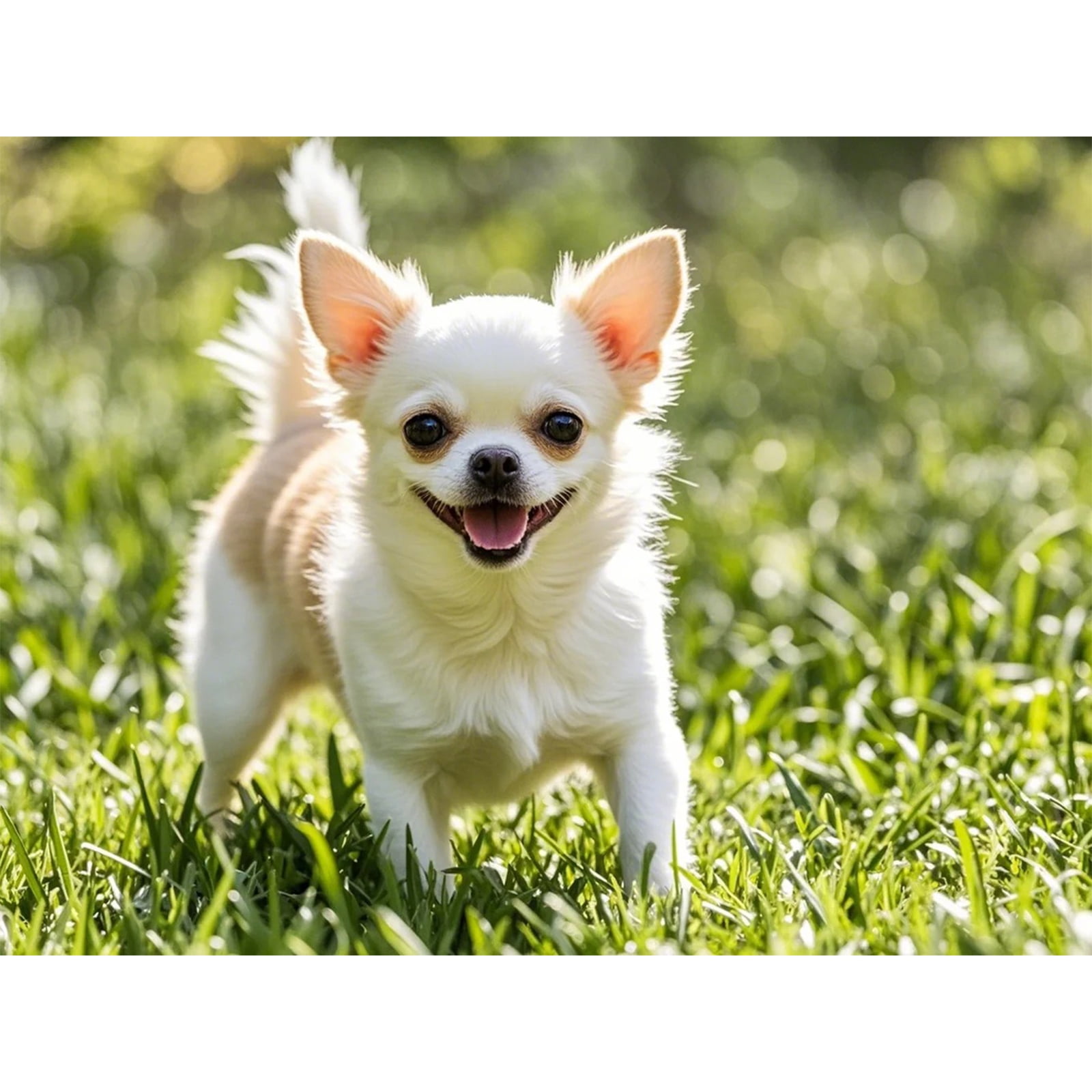Cream Chihuahua Diamond Dots Painting DIY Kits 5D Diamond Art Full ...