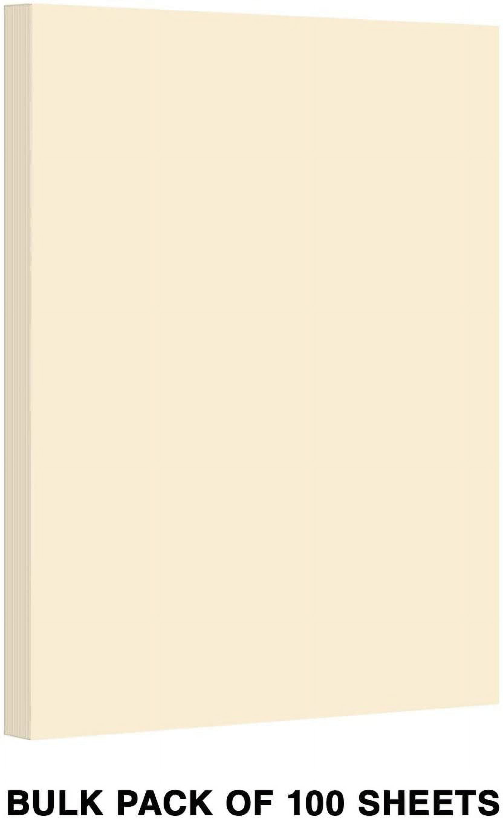 Cream Color Card Stock | 67lb Cover Medium Weight Pastel Cardstock, for ...