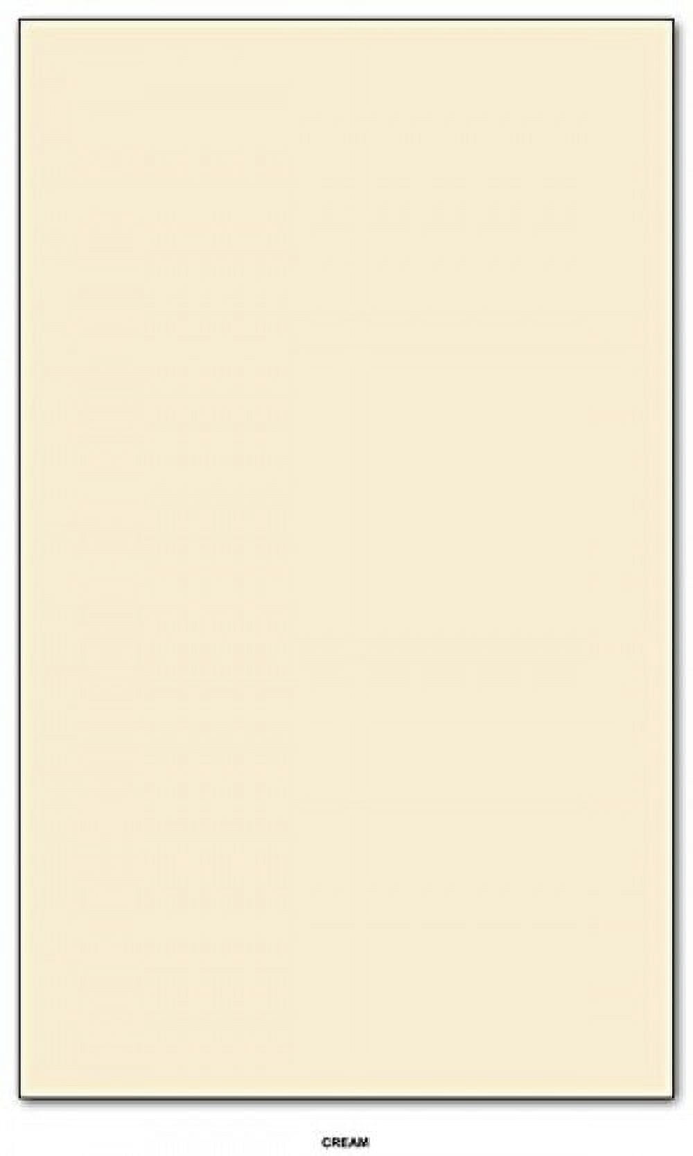 Cream - Colored Card / Cover Stock 67lb. Size 8.5 X 14 Legal / Menu ...