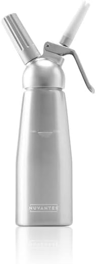 Cream Dispenser 500 ml, Aluminium professional cream dispenser with 3 ...