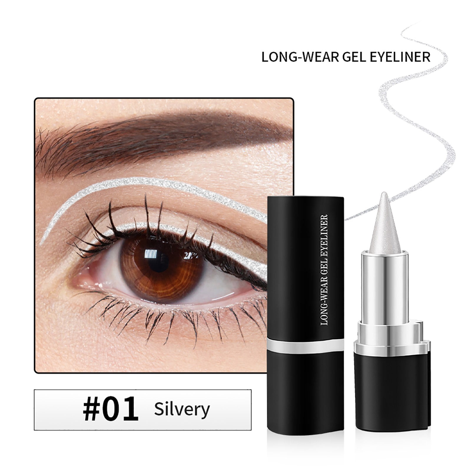 Cream Eyeliner, Long Wear Gel Eyeliner, Natural Black Eyeliner Cream ...