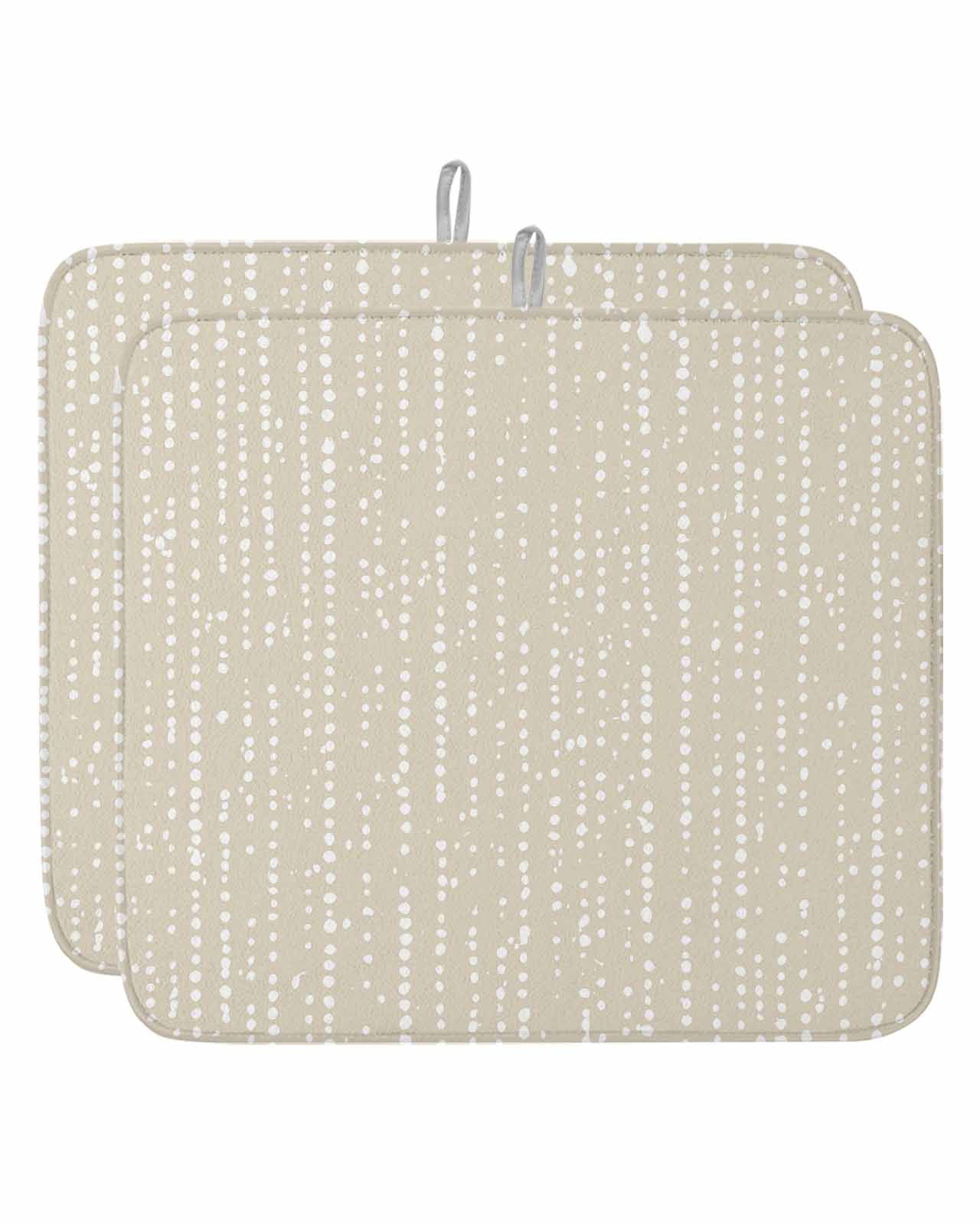 Cream Faded Stripes Dish Drying Mat 16x18 inch Vintage Abstract Art ...