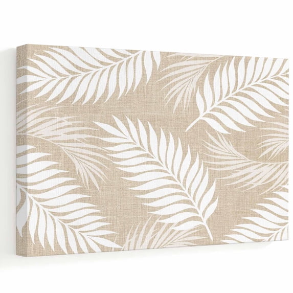 Cream Fronds Canvas Wall Art 10
