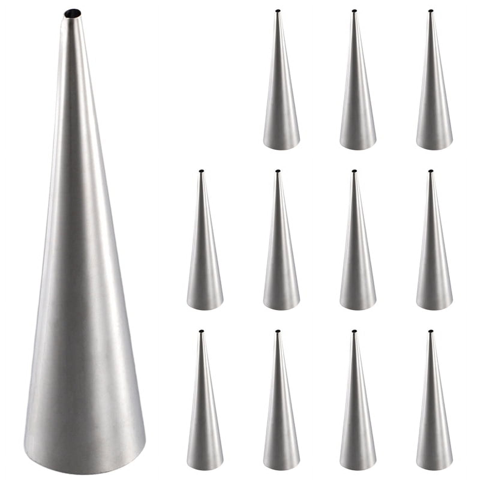 Cream Horn Molds 12Pcs Large Size Baking Cones Stainless Steel Roll ...