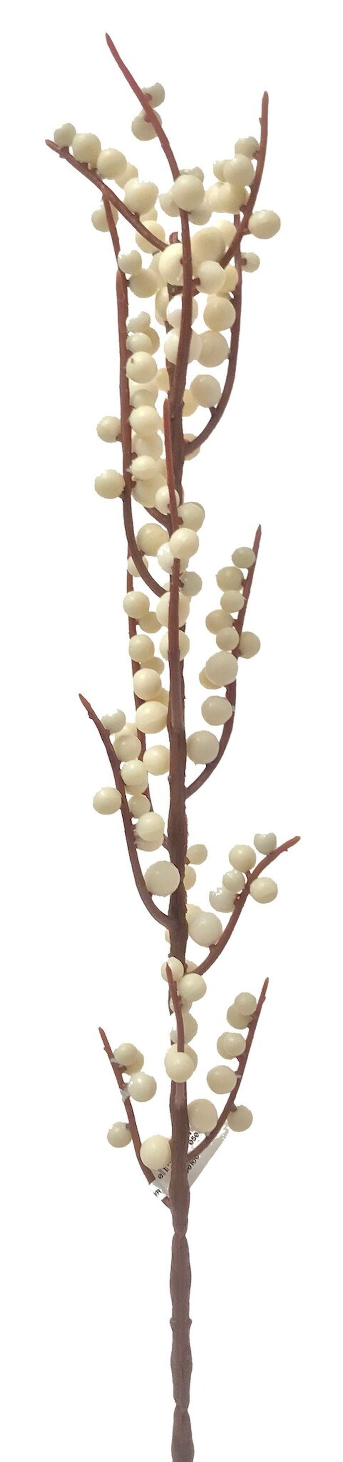 Cream Ilex Berry Branch Faux Plants And Trees - Walmart.com