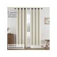 Cream Linen Texture Blackout Grommet Curtain Panels, 2 Pack - Walmart.com