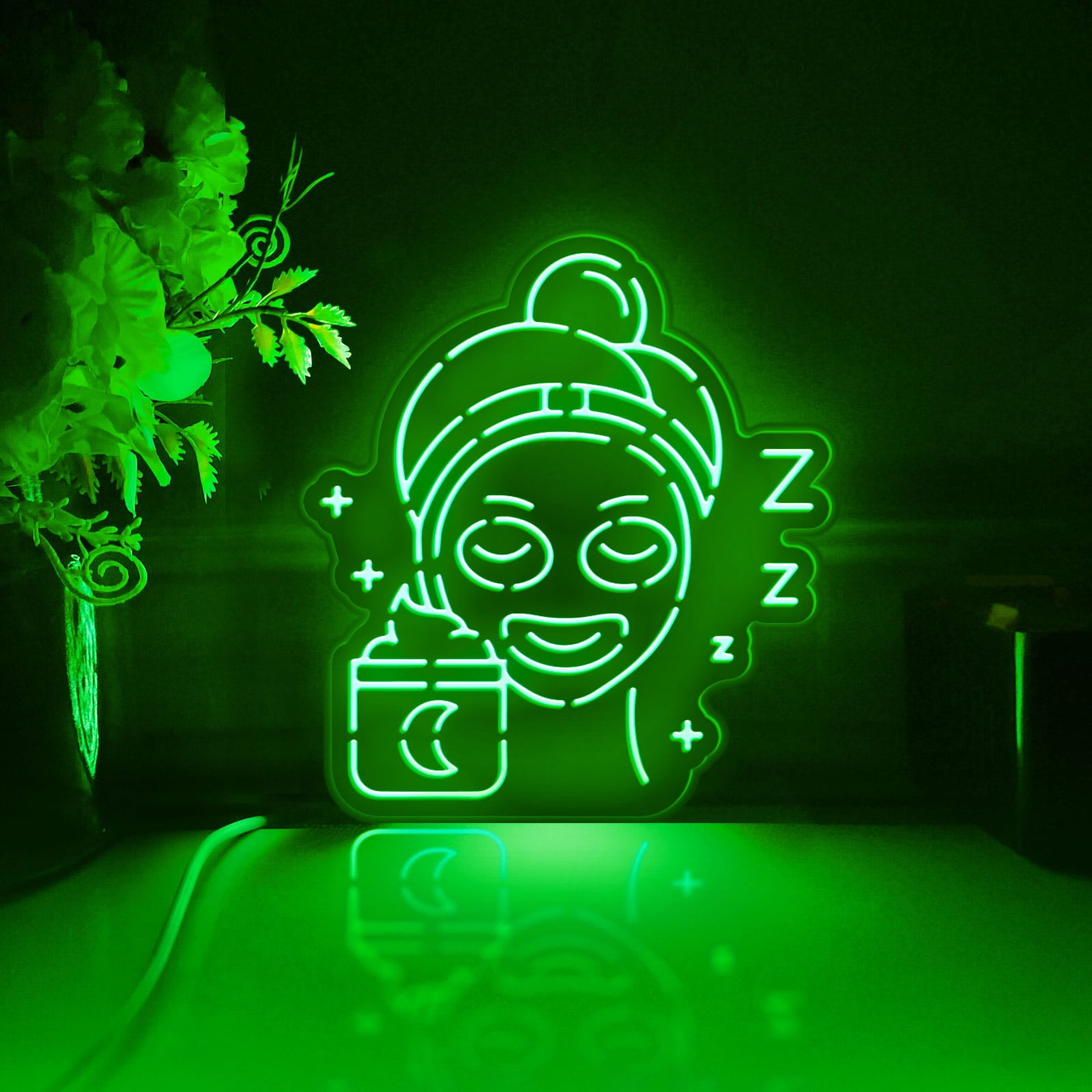 Cream Mask Led Light Box, Dimmable Neon-Like Light Signs USB Power for Wall Decor Bedroom ...