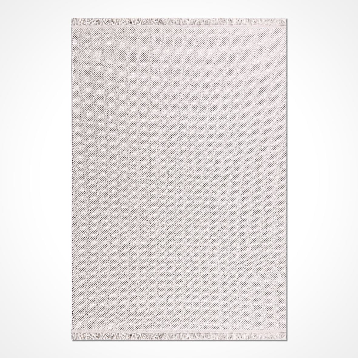 Cream Modern Polyester Area Rugs for Living Room Jacquard Textured ...
