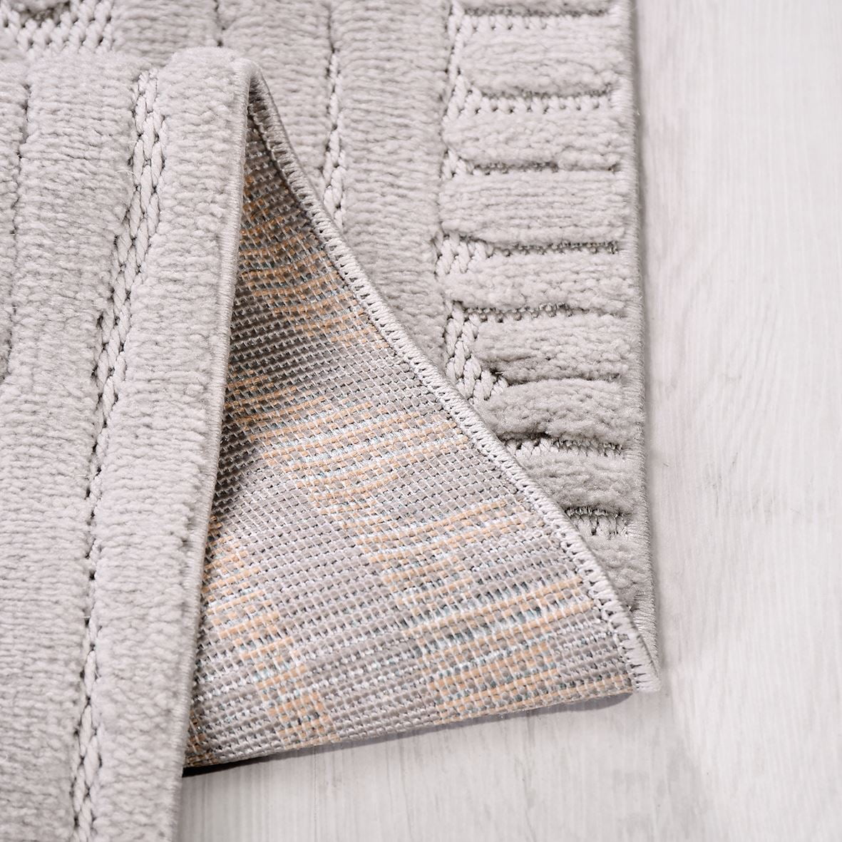 Cream Modern Sisal Area Rugs for Living Room Jacquard Textured Modern ...