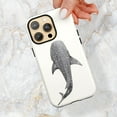 Cream Ocean Animal Phone Case featuring a Gentle Giant Whale Shark Sea ...