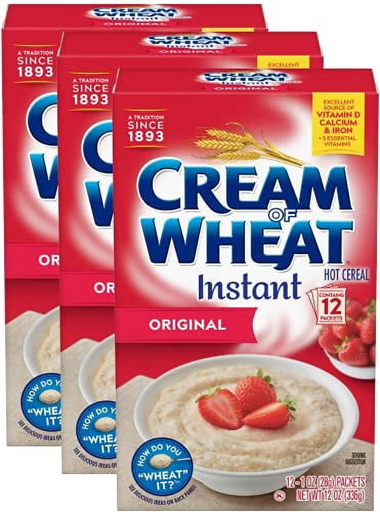 Cream Of Wheat Original, Instant Cereal, 12-Count Units (Pack of 3 ...