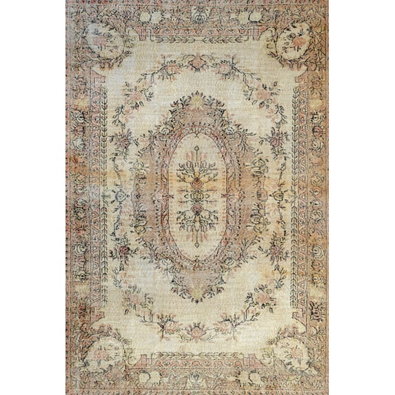 Cream Oriental Area Rugs for Living Room Washable Rugs Boho Moroccan ...