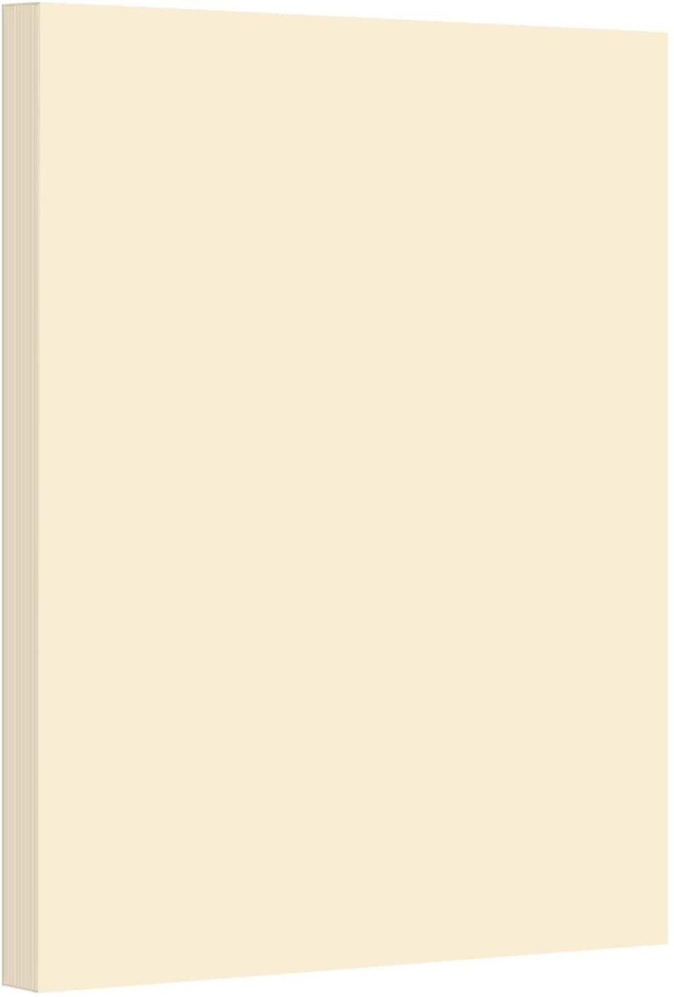 Cream Pastel Color Card Stock Paper, 67lb Cover Medium Weight Cardstock ...