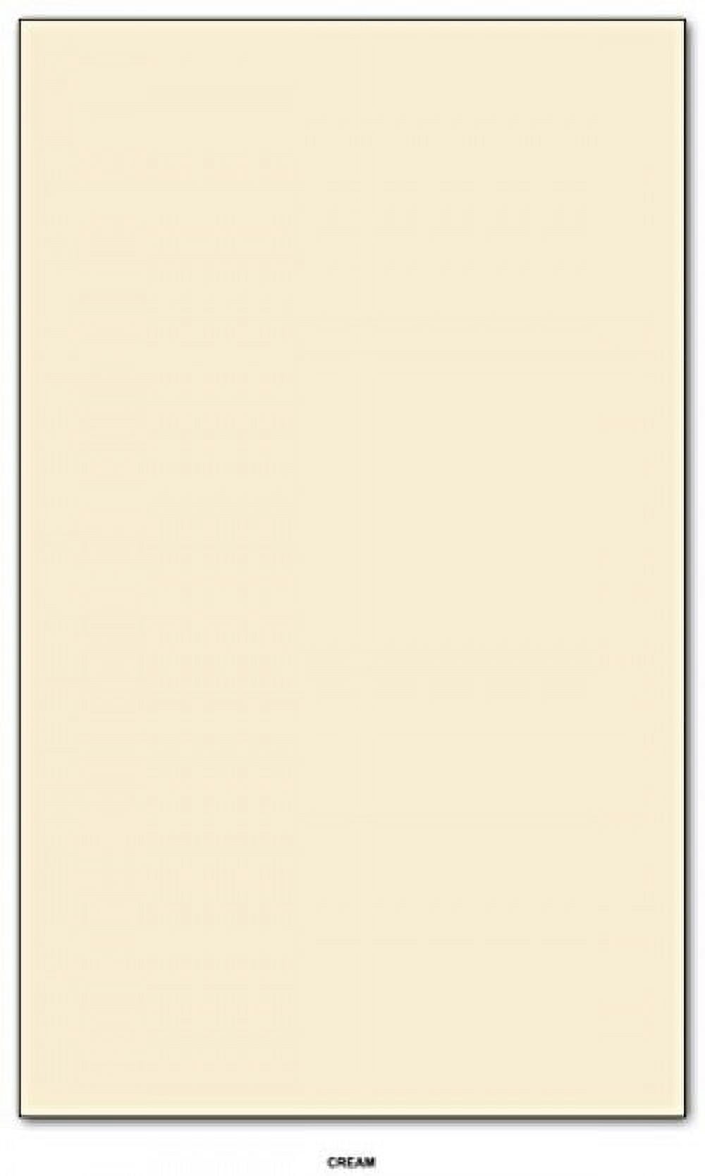 Cream Pastel Color Card Stock Paper Legal Size 8.5" X 14" Pack of 50 ...