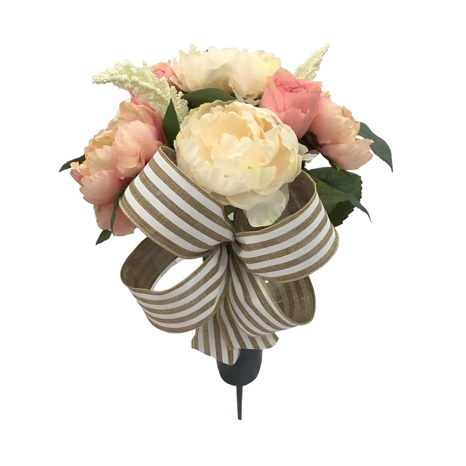 Cream & Pink Peony, Rose & Berry Cone by Ashland® - Walmart.com