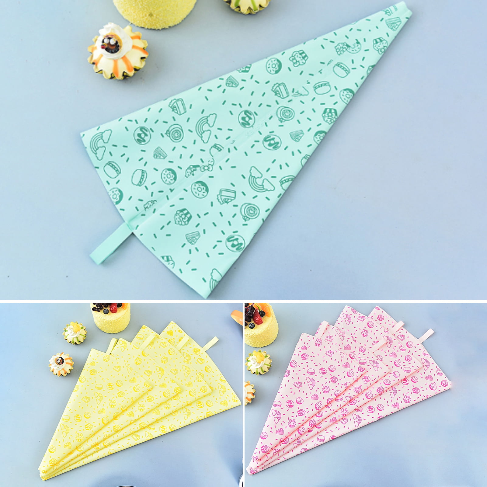 Cream Piping Bag Food Grade Reusable Exquisite Pattern Extra-Thick Tear ...