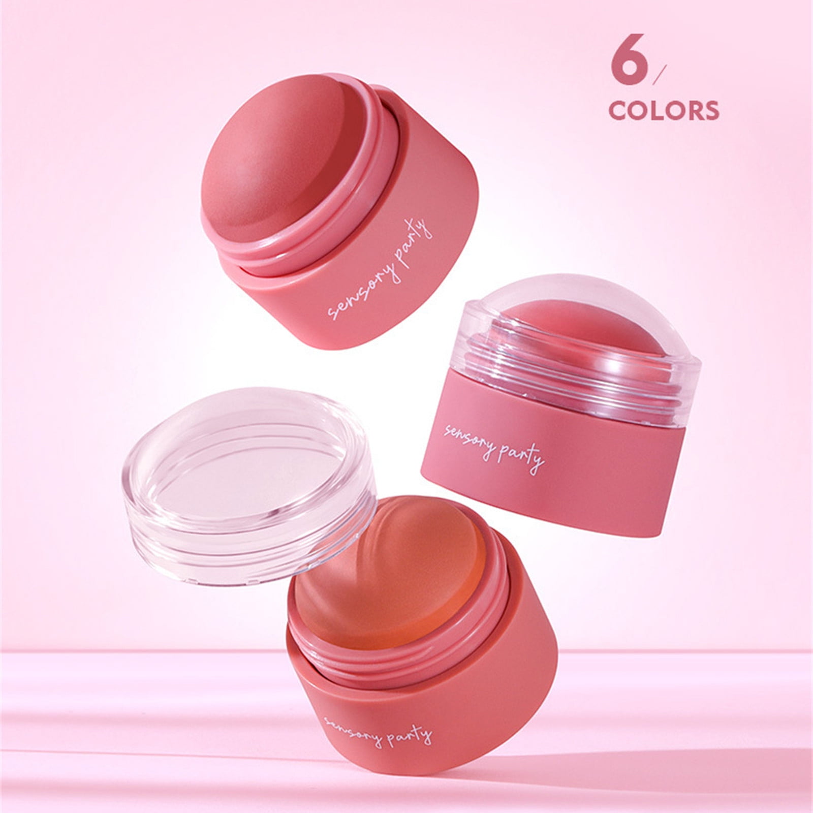 Cream Powder Blush | Long-Lasting Soft Matte Peach Orange Nude Rouge | High Pigment, Easy Blend ...