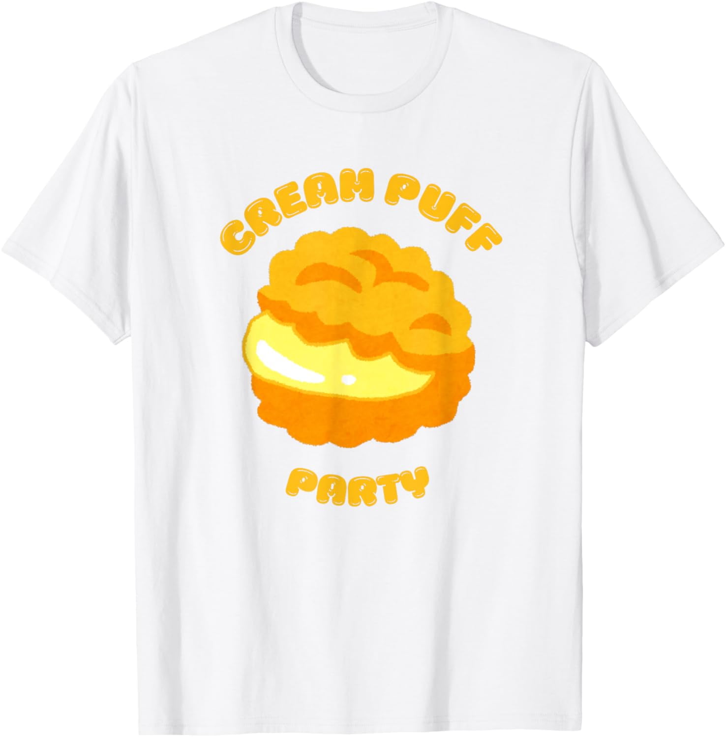 Cream Puff Party, Pastry Dessert Lover, Funny Cream Puff T-Shirt men ...