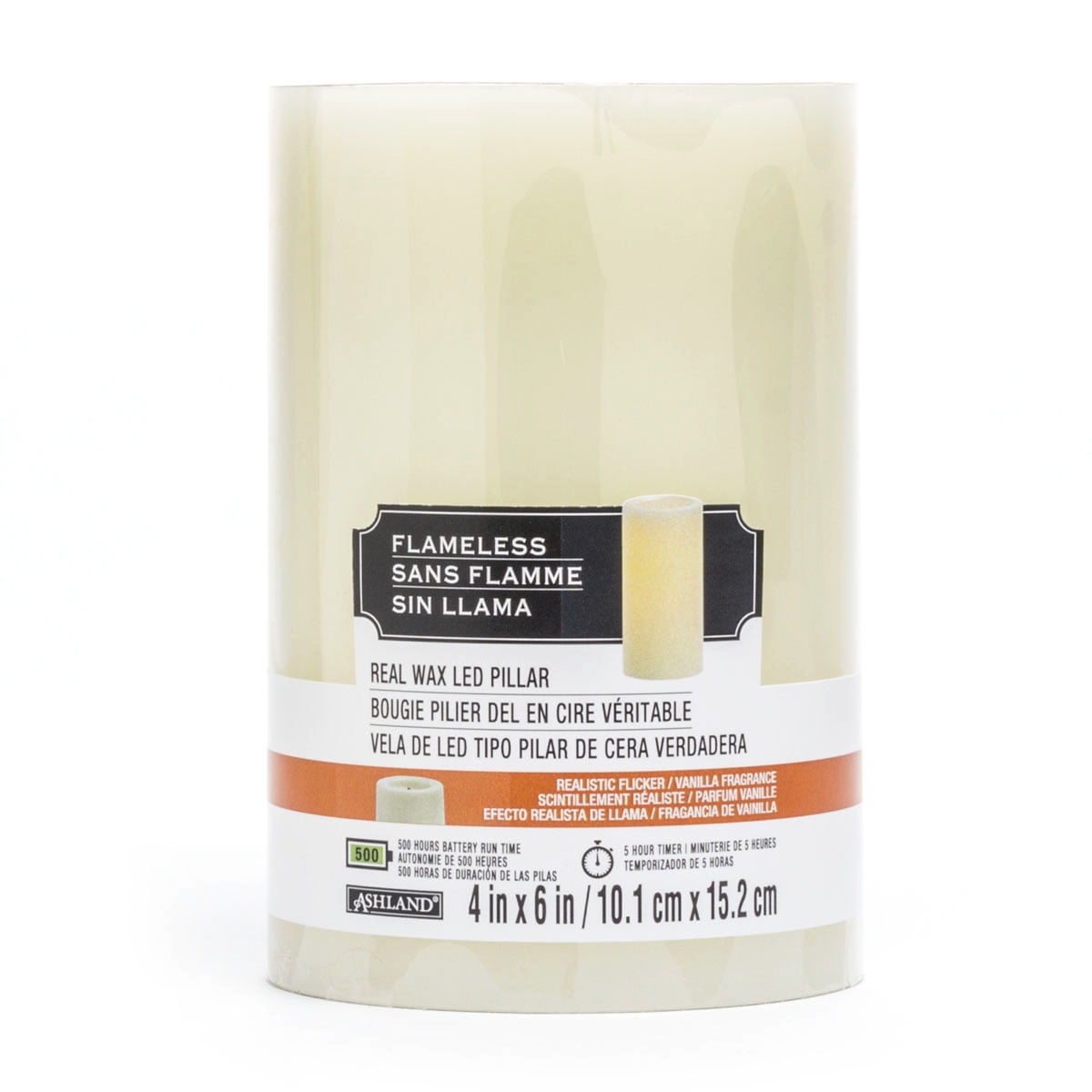 Cream Real Wax Flameless LED Candle By Ashland - Walmart.com