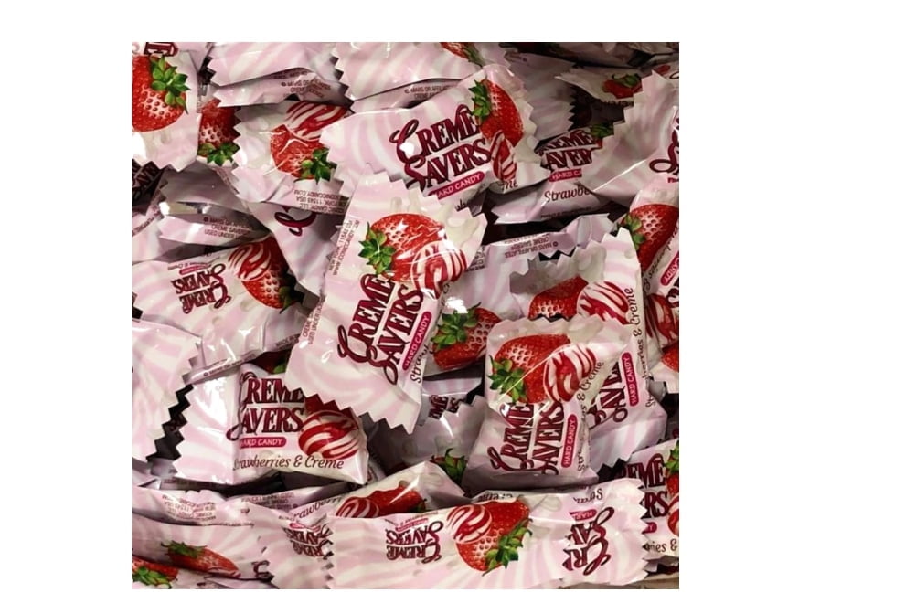 Cream Savers Hard Candy, Strawberries & Cream Flavor, Individually ...