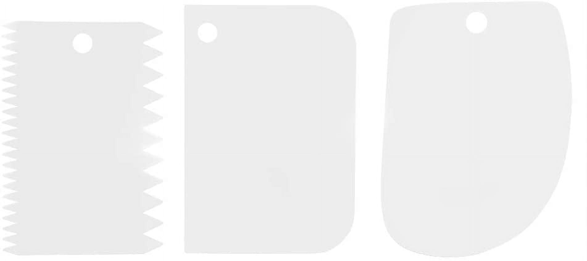 Cream Scraper, Kitchen Scraper Tool for Plastic Paste Cutter with 3 ...