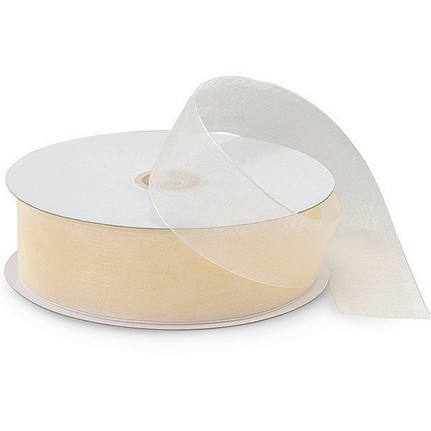 Walmart 3/8in. Wide Cream Sheer Organza Ribbon - 25 Yards, Nylon, Gift ...