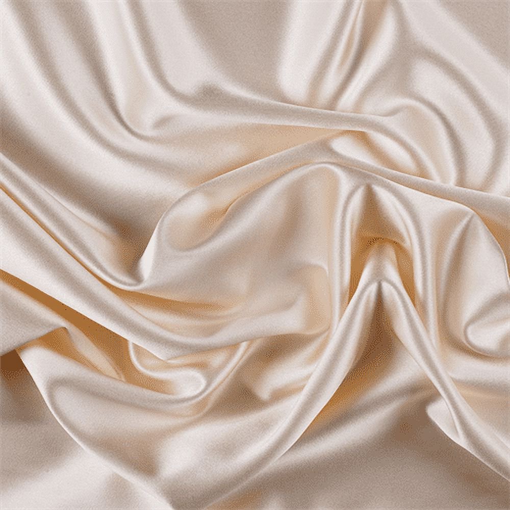 Cream Satin Fabric