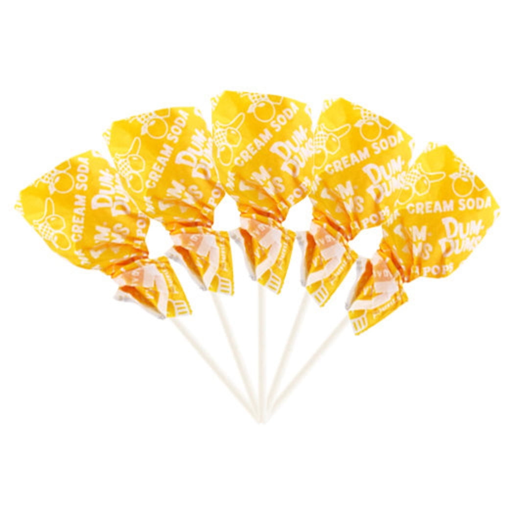 Cream Soda Dum Dums Yellow Party Pops - Walmart.com