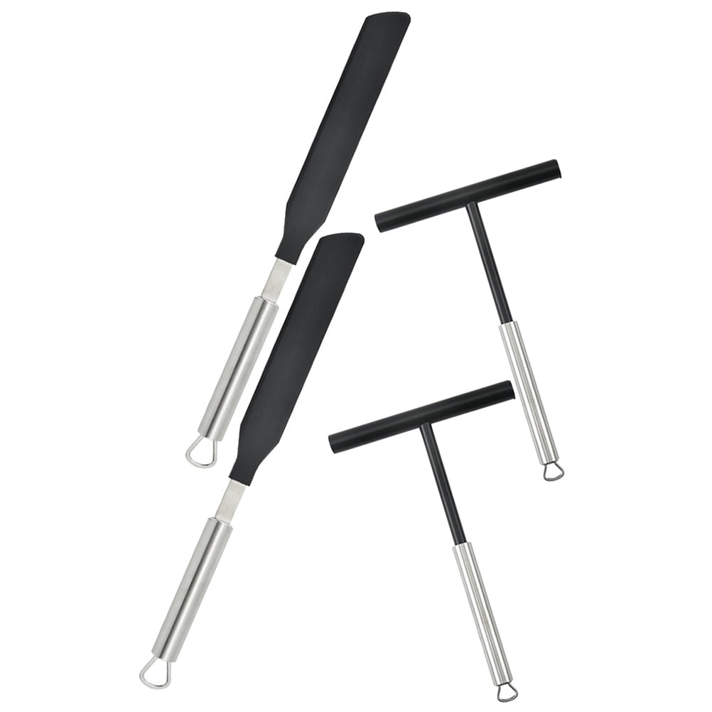 MLINS Crepe Spreader and Spatula Set Portable Kitchen Tool for Pancakes ...
