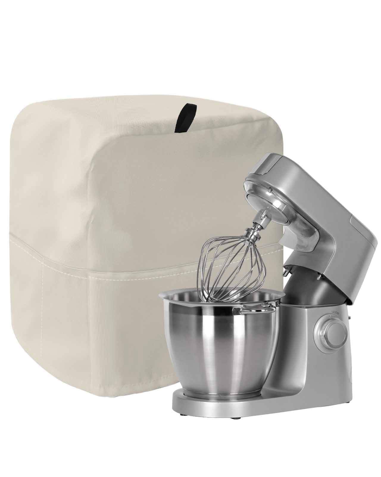 Cream Stand Mixer Dust Cover with Storage Pocket & Handles, Modern Pure ...