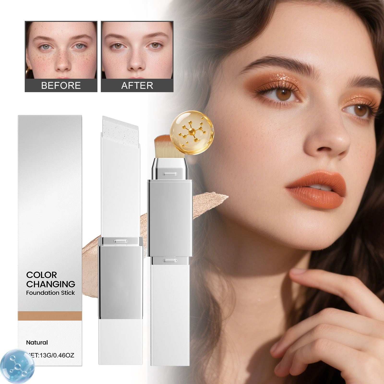 Cream Stick - Korean Color Changing Foundation Stick V - Dual-Ended ...