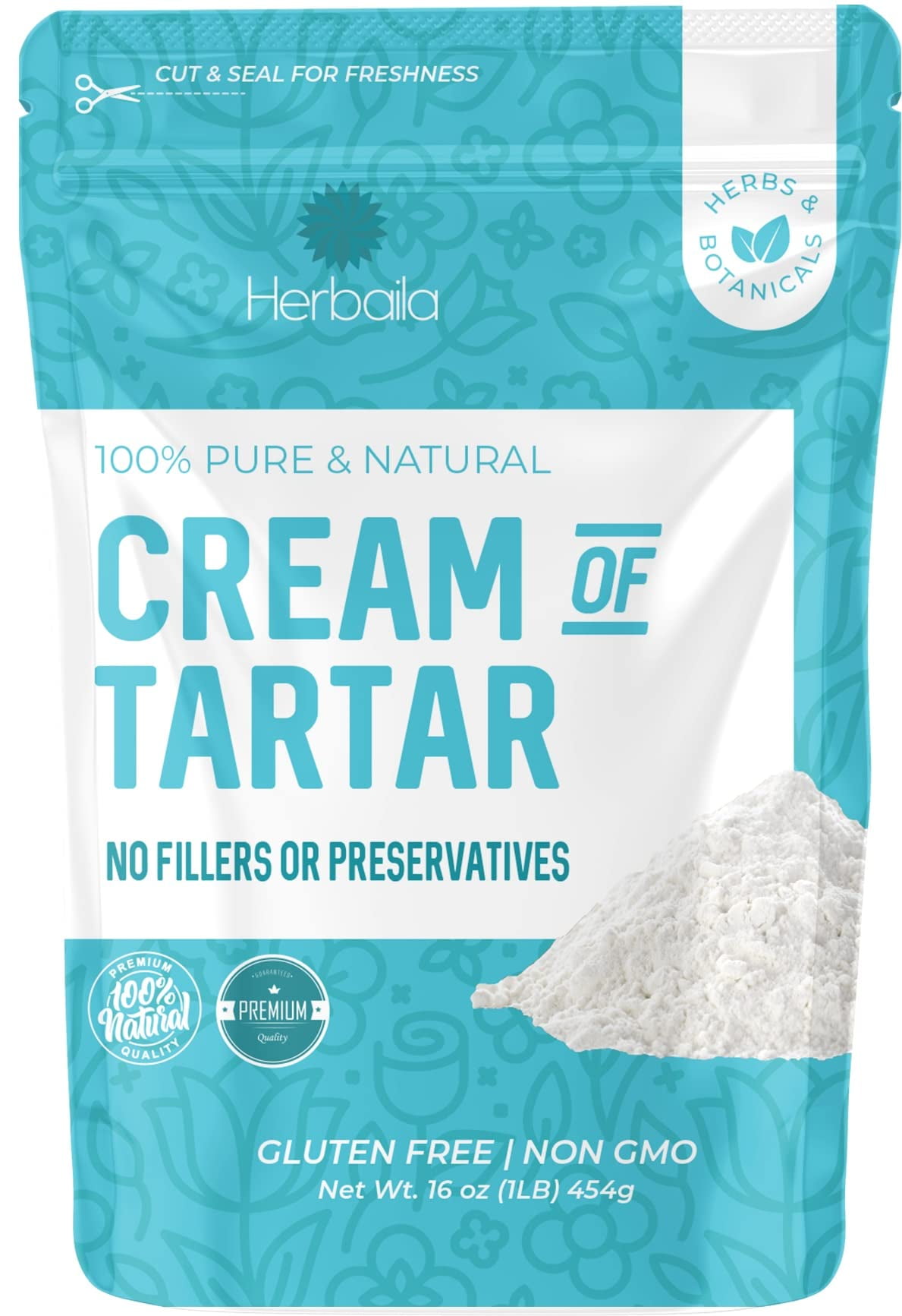 Cream of Tartar for Baking 1lb, Gluten Free, Premium All Natural Food ...