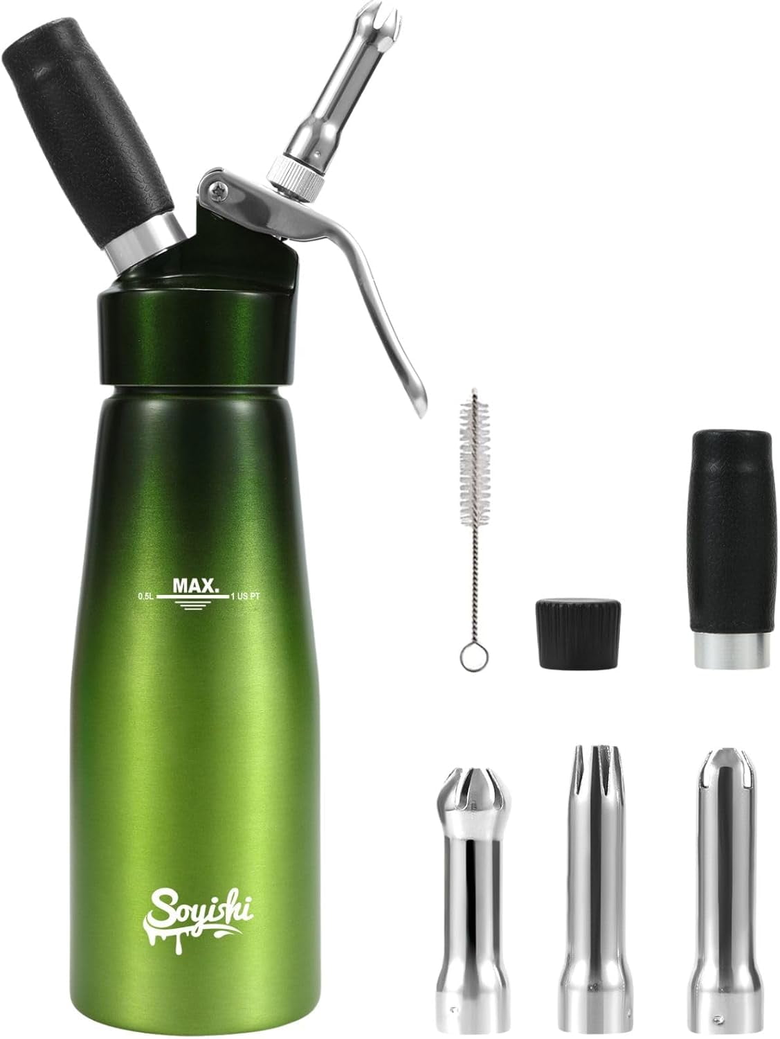 Cream Whipper Aluminum Professional Whip Cream Canister Heavy Duty ...