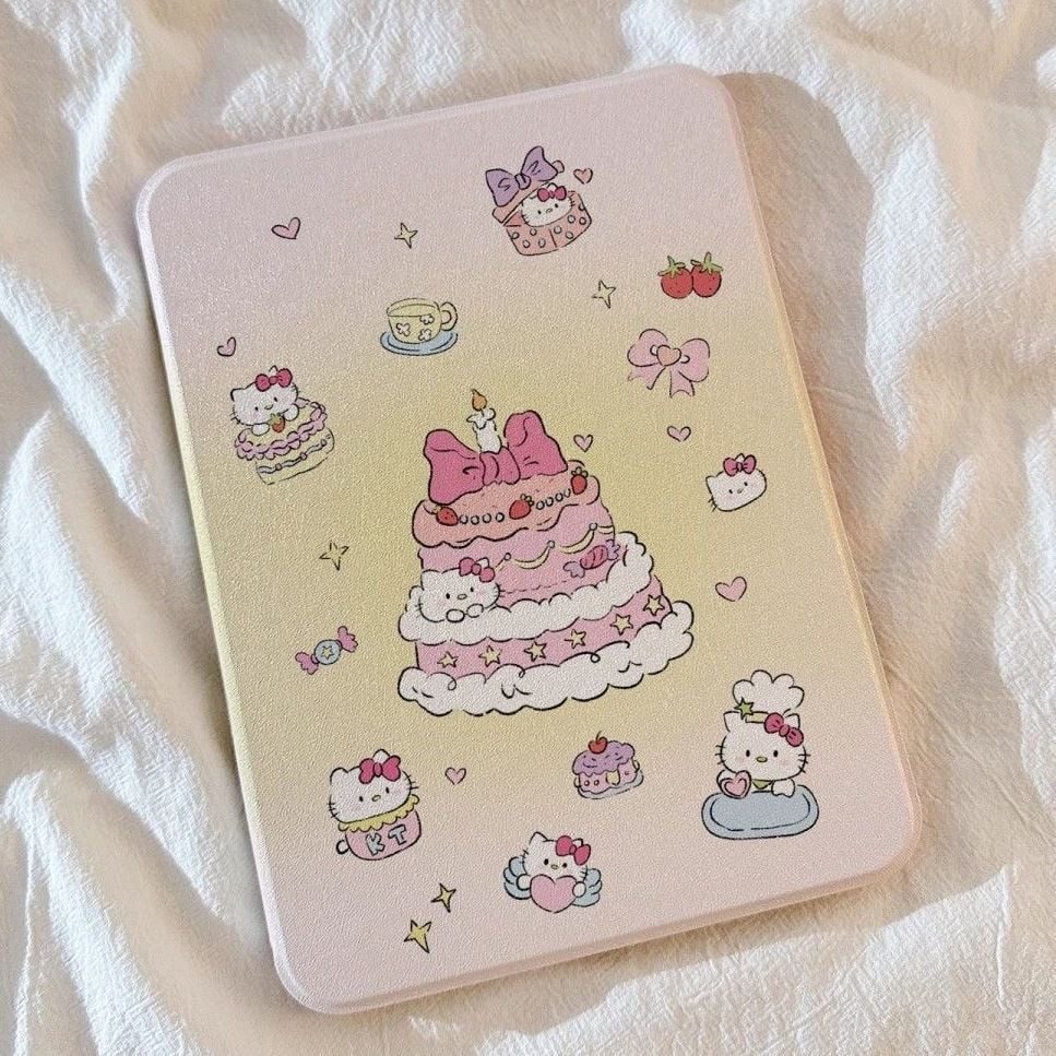 Cream cake kt Hello Kitty Apple ipadAir5/4 tablet 9/8 protective case ...
