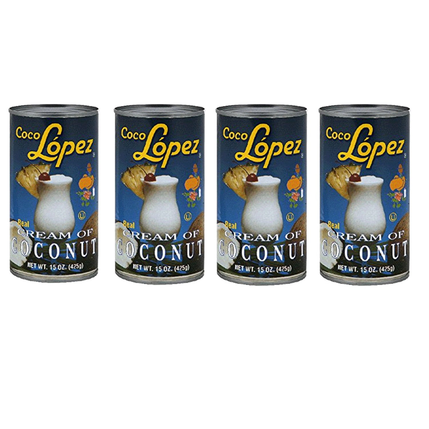 Free Shipping! Coco Lopez Cream of Coconut Can Set of 4 for Pina ...
