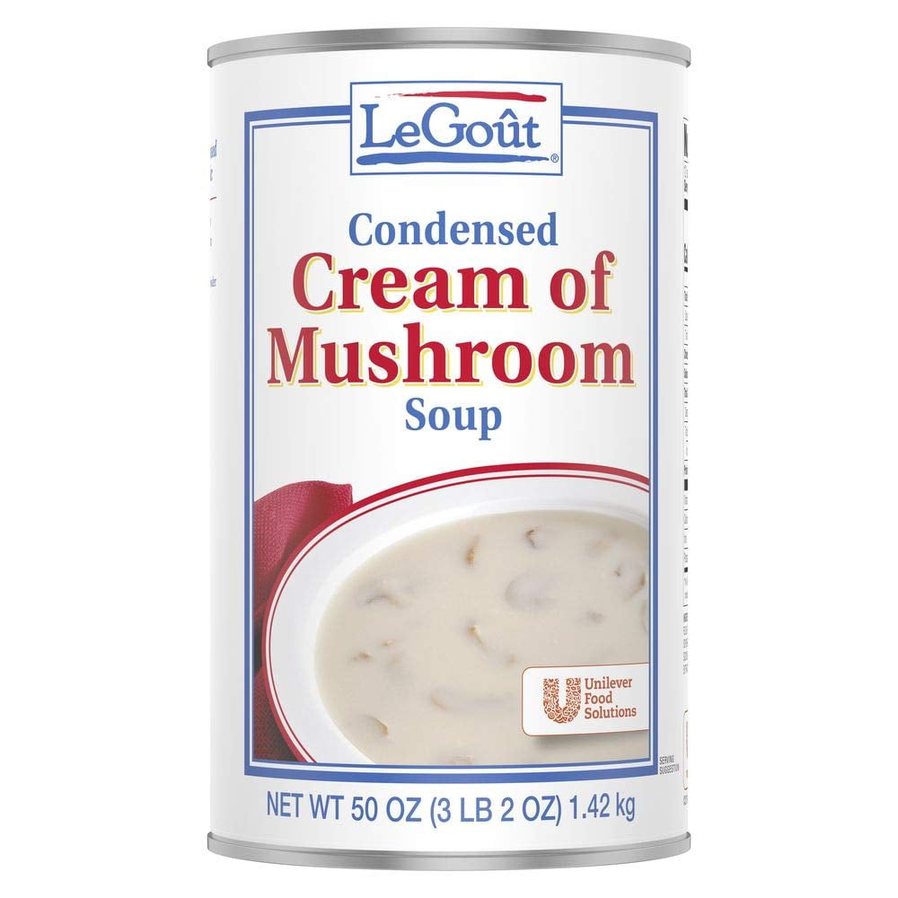Cream of Mushroom Condensed Canned Soup, 0g Trans Fat, 50 oz, Pack of ...