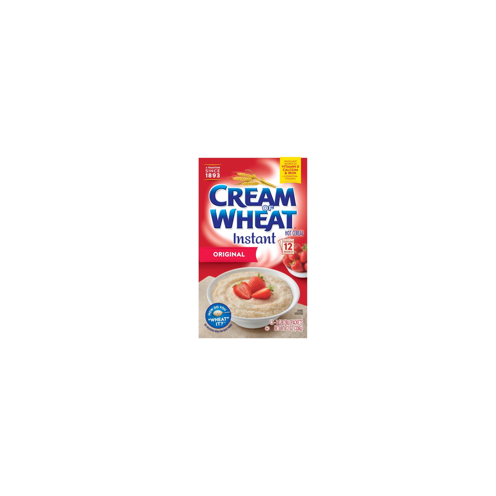 Cream of Wheat Instant Hot Cereal (Pack of 32) - Walmart.com