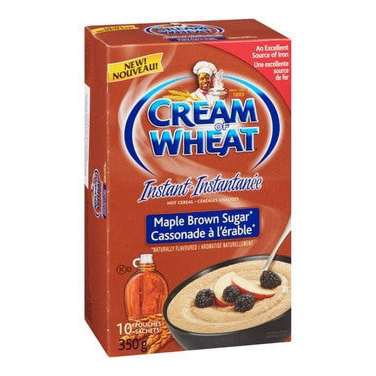 Cream of Wheat Instant Maple Brown Sugar Hot Cereal - 350g/12.3 oz Box ...