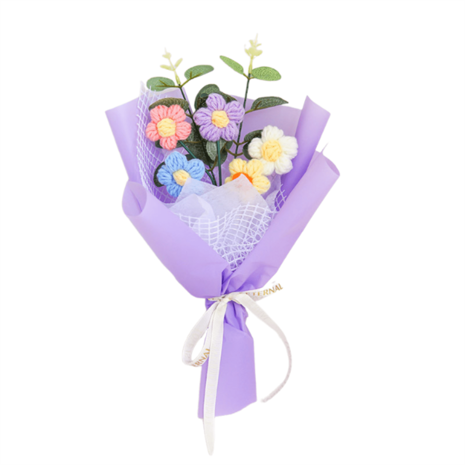 Cream puff flowers Crochet Flowers Bouquet Sunflower Rose : Handmade ...