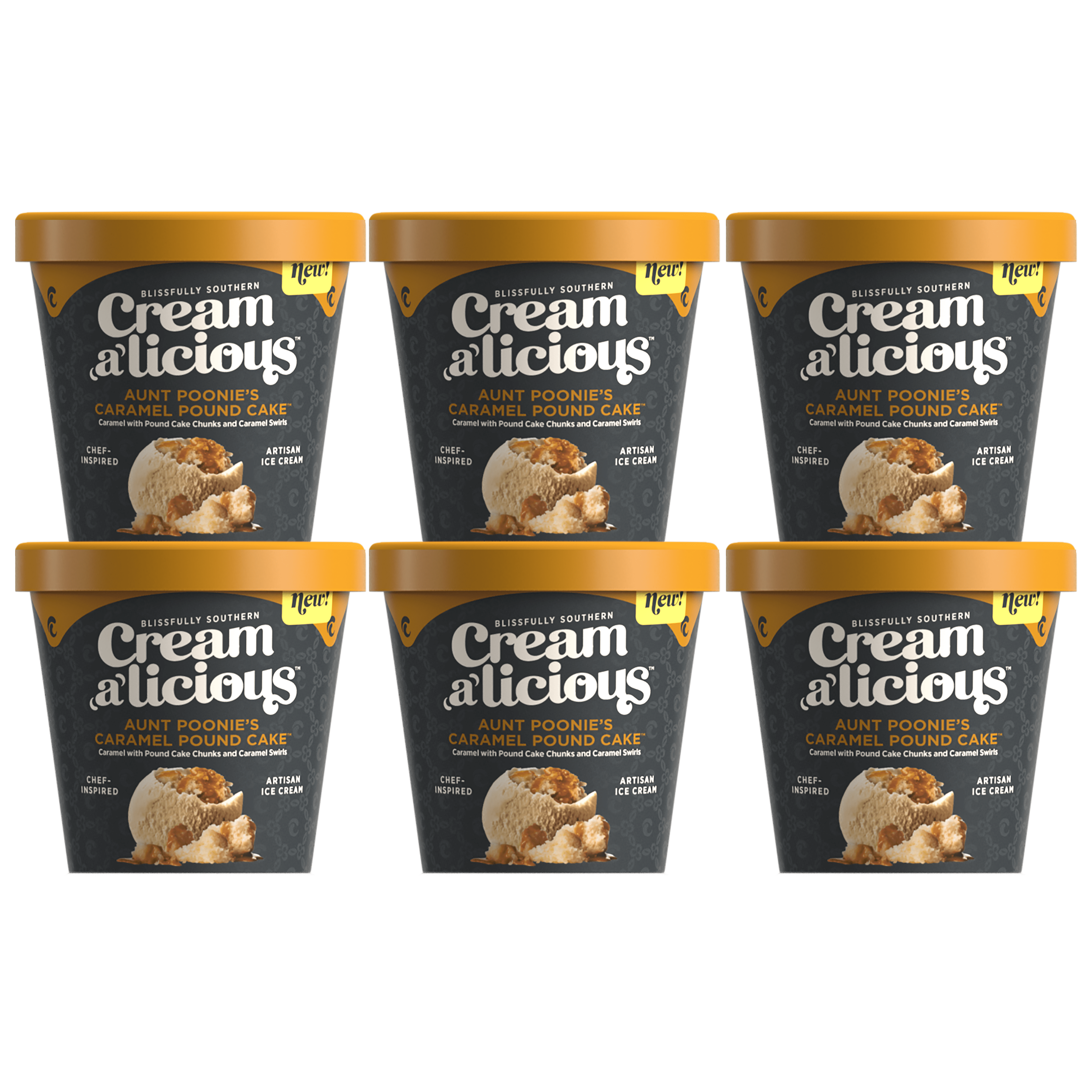 Creamalicious Caramel Pound Cake Ice Cream for Breakroom Treats ...