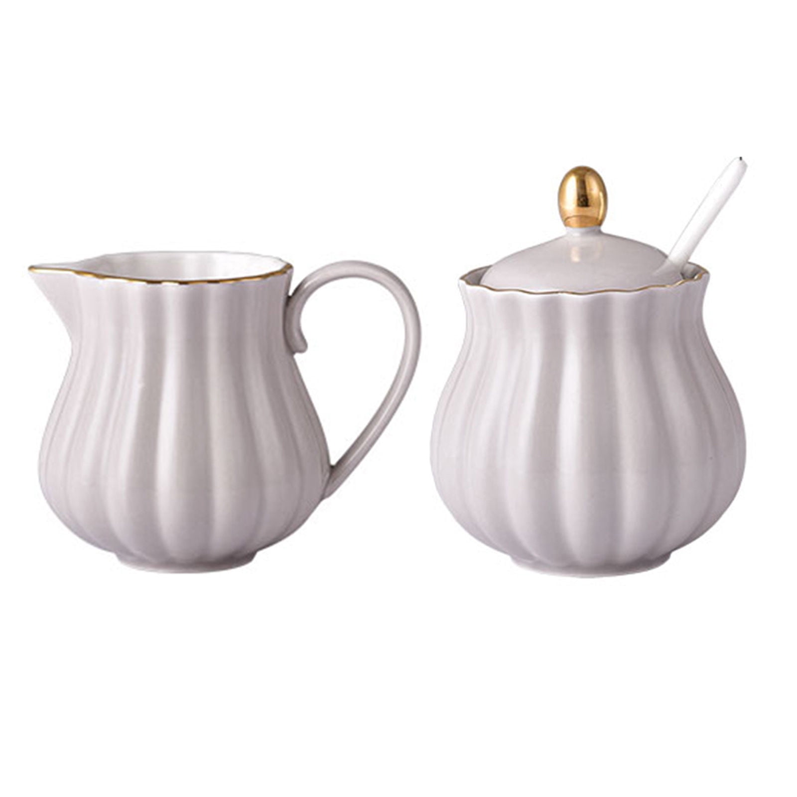 Creamer And Sugar Sets,Ceramic Sugar Bowl With Lid And Milk Jug,Cream ...