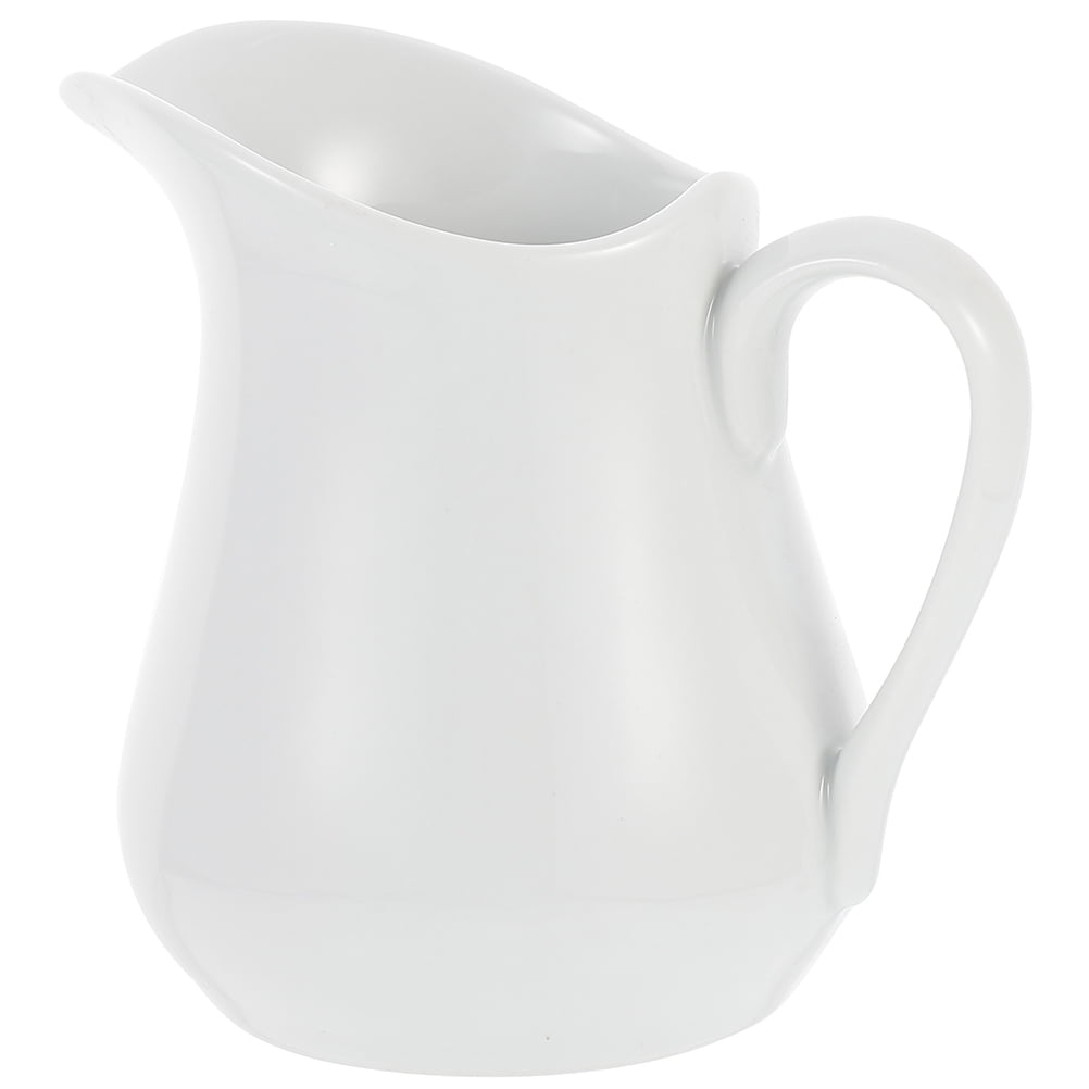 Raindrops White Ceramic Pitcher with Handle for Storage Graceful Design ...