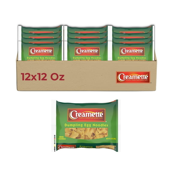 Creamette Dumpling Egg Noodle Pasta, 12-Pack (12 oz Each) – Thick ...