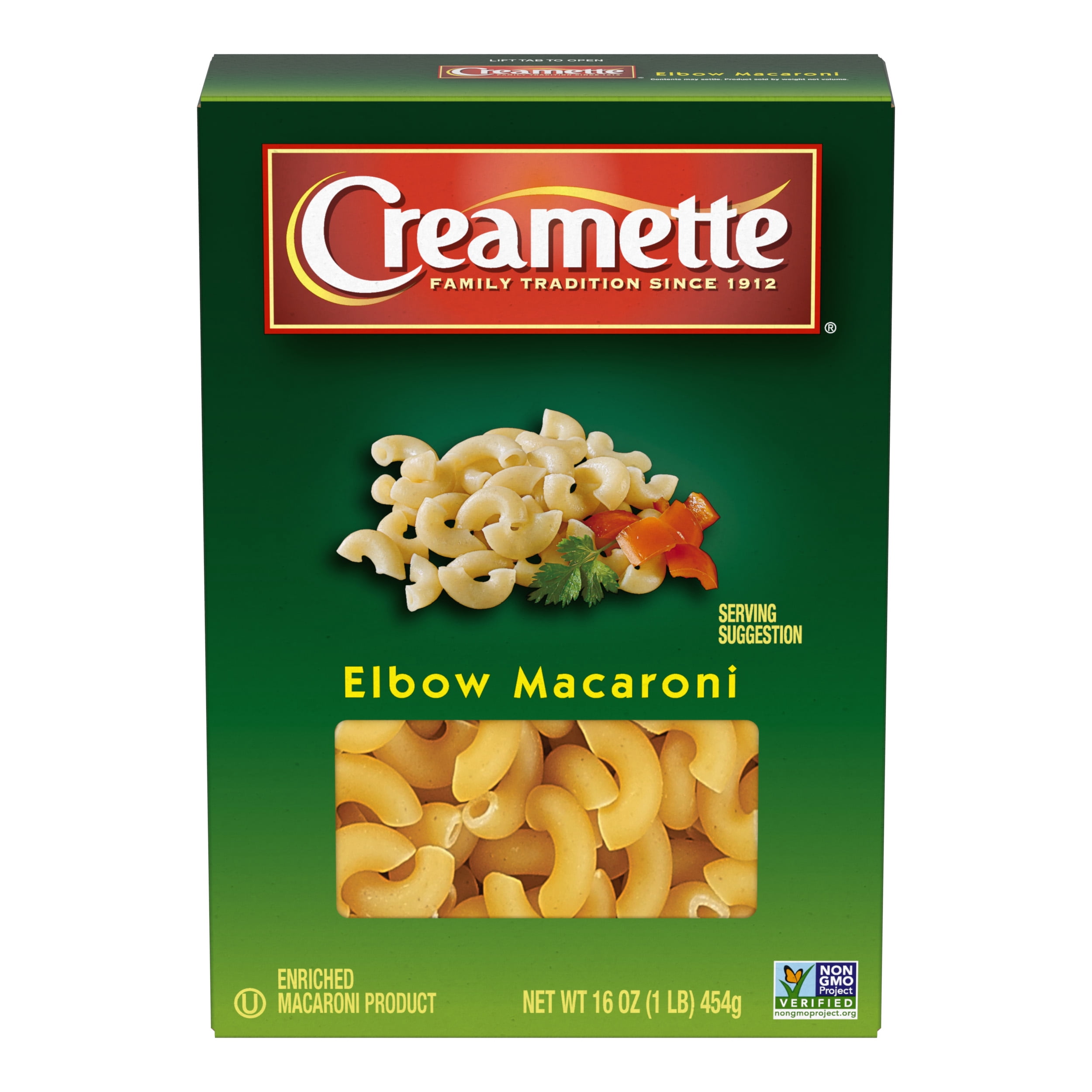Creamette, Small Elbow Macaroni Pasta, 16-Ounce Box - Walmart.com