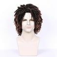 Creamily Headband Natural Men's Dreadlock Wigs, Synthetic Braided Faux ...