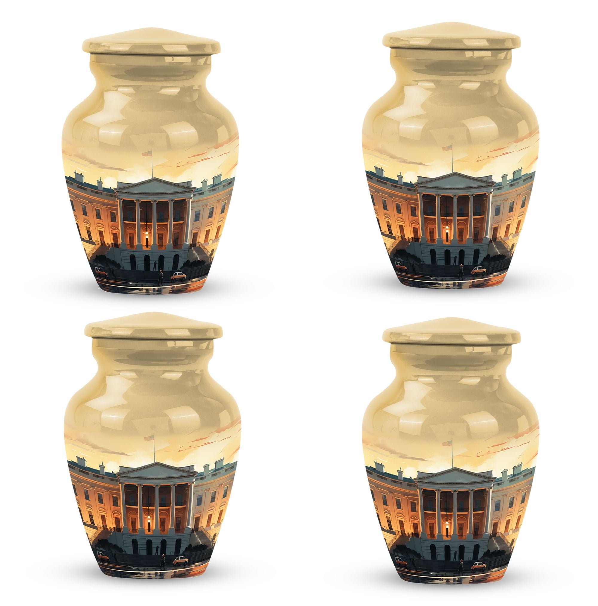 Creamtion United States Capitol Building With A Flag Urn For Human ...