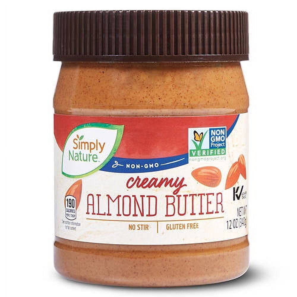 Simply Nature Creamy Almond Butter, 12 oz - Walmart.com