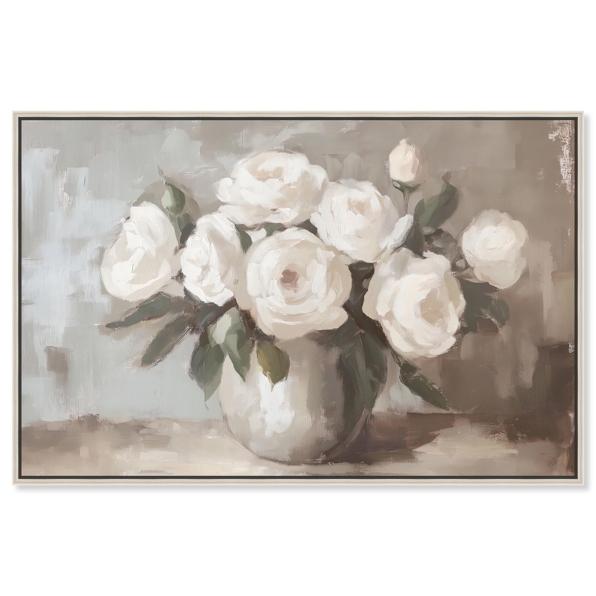 Creamy Cascade Cluster II Canvas Farmhouse Wall Art by Art Remedy ...