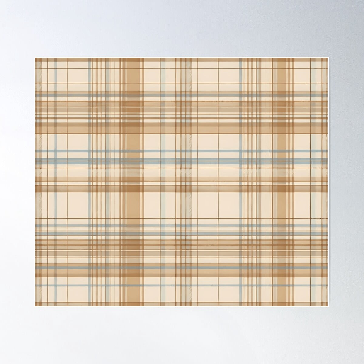Creamy Lining Iconic Pattern Aesthetic Poster Wall Art, Modern Wall ...